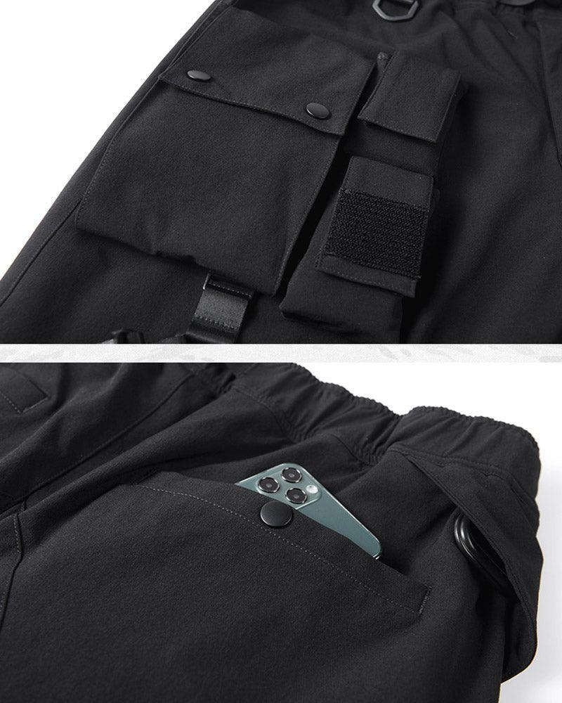 Black Paratrooper Techwear Cargo Pants – Techwear Official