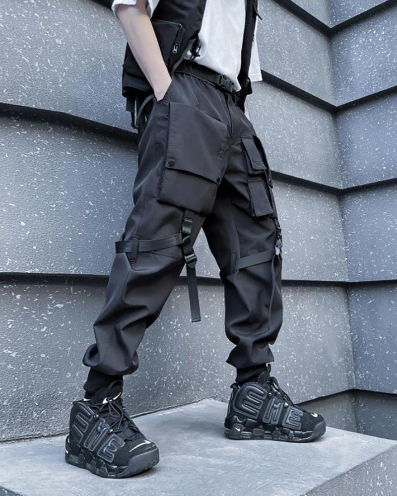 Black Paratrooper Techwear Cargo Pants – Techwear Official