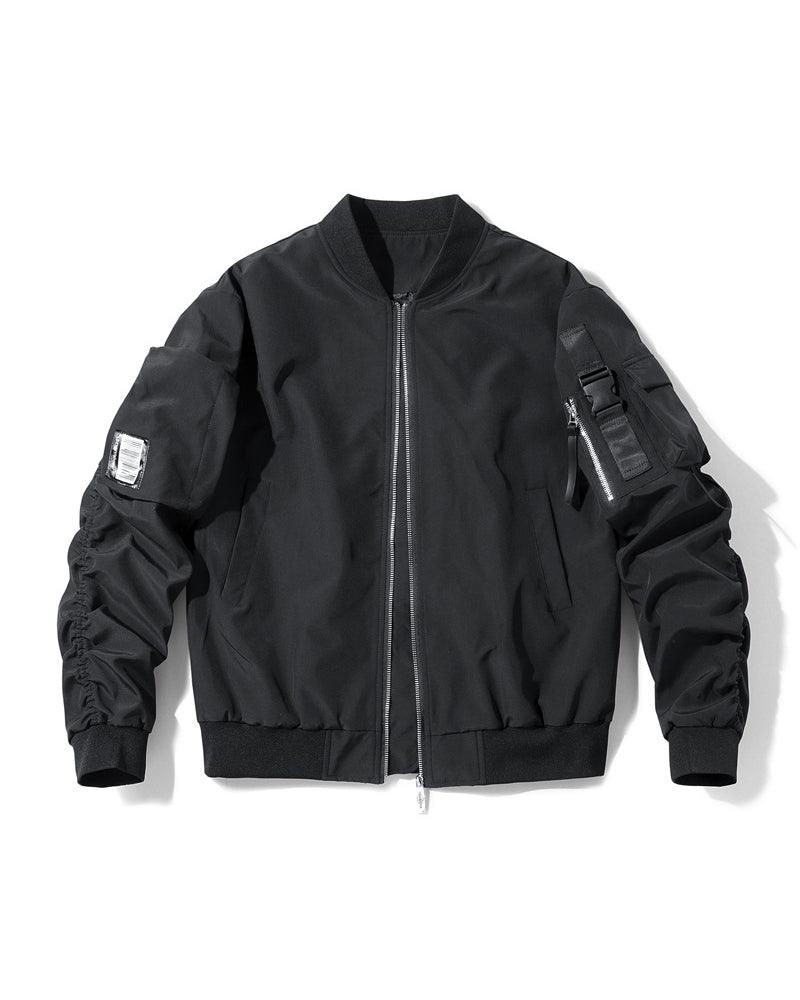 Techwear Black Bomber Jacket – Techwear Official