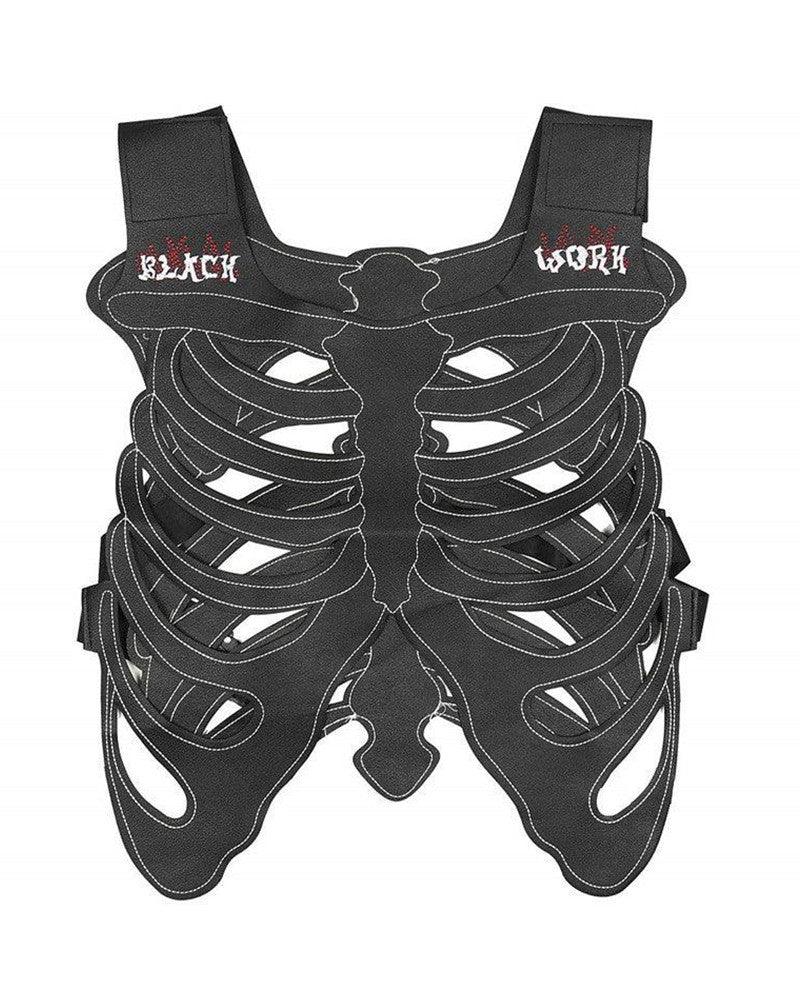 Techwear Sternum Embroidery PU Vest – Techwear Official
