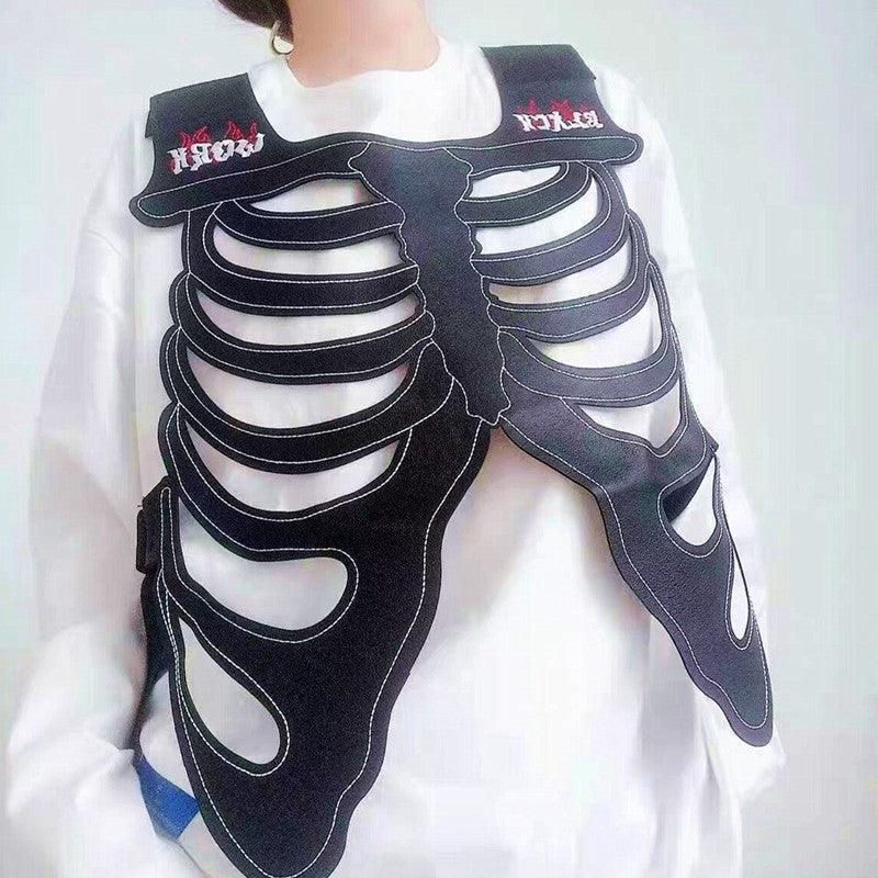 Techwear Sternum Embroidery PU Vest – Techwear Official