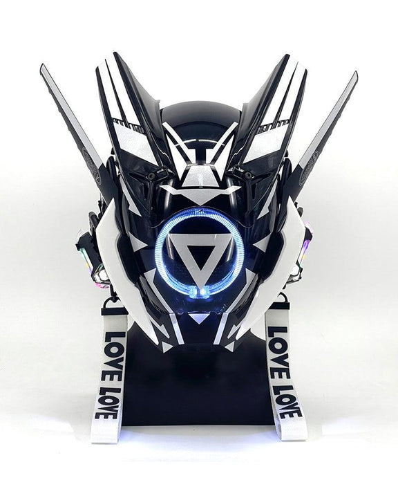 Futuristic Warrior LED Cyberpunk Helmet Mask – Techwear Official