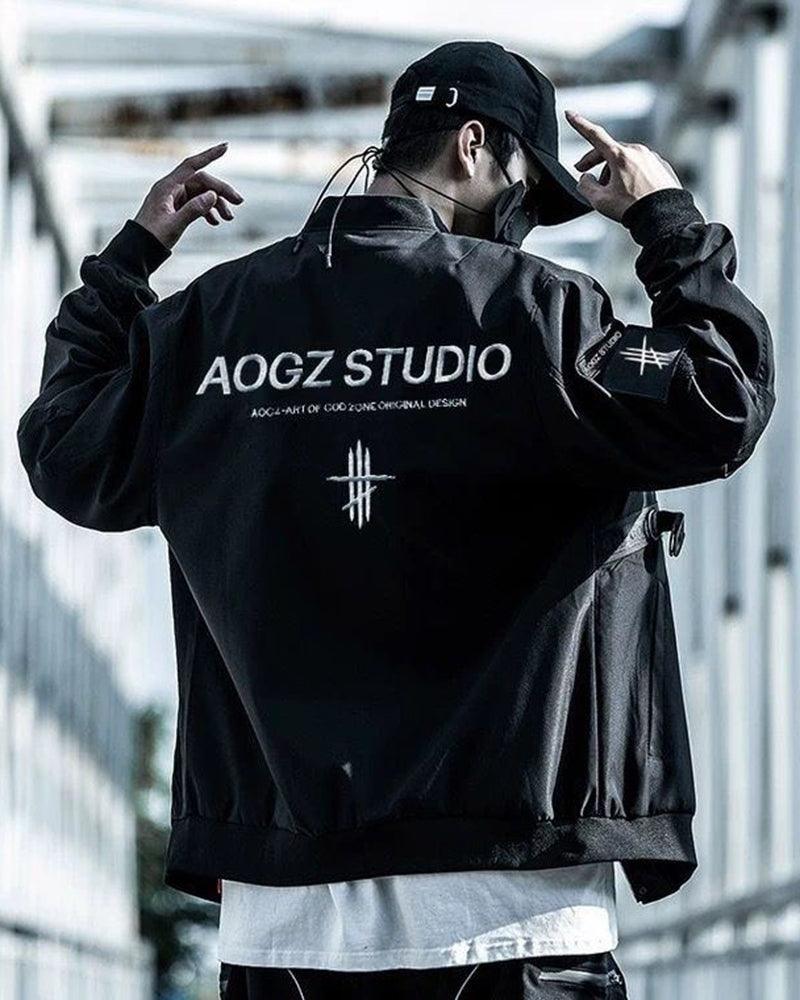 Futuristic Mens Bomber Jacket – Techwear Official