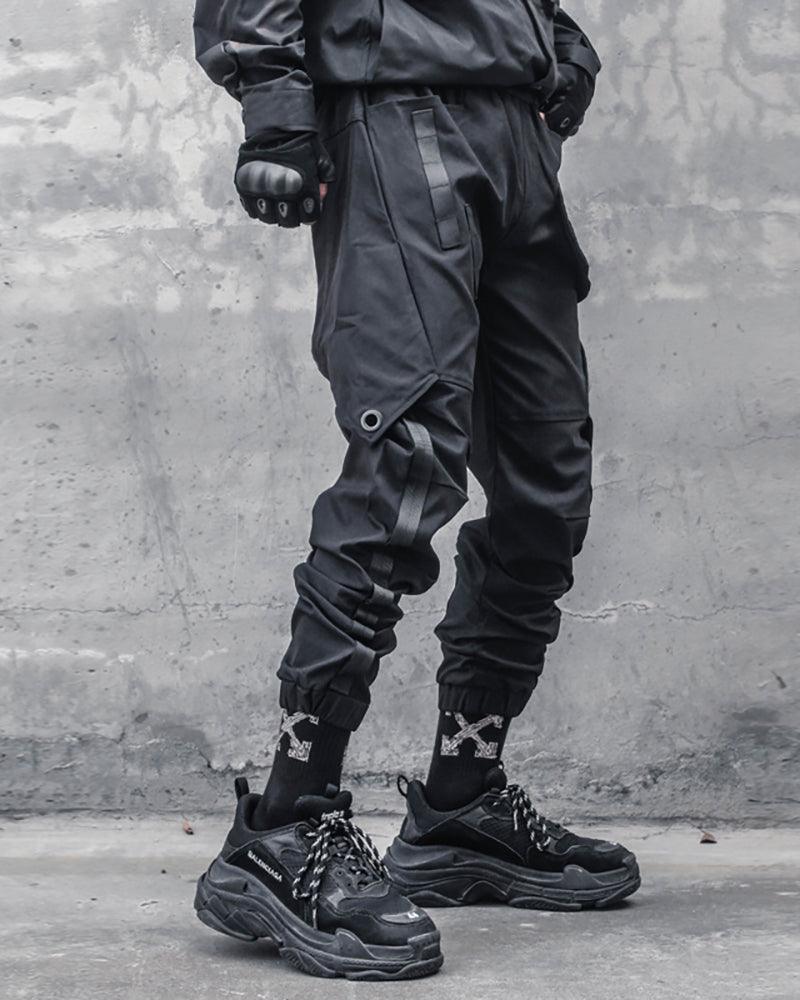 Samurai Functional Patchwork Black Cargo Pants – Techwear Official