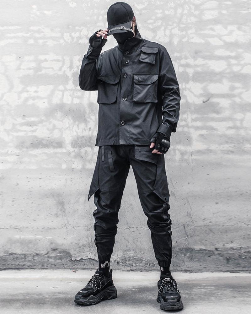 Samurai Functional Patchwork Black Cargo Pants – Techwear Official