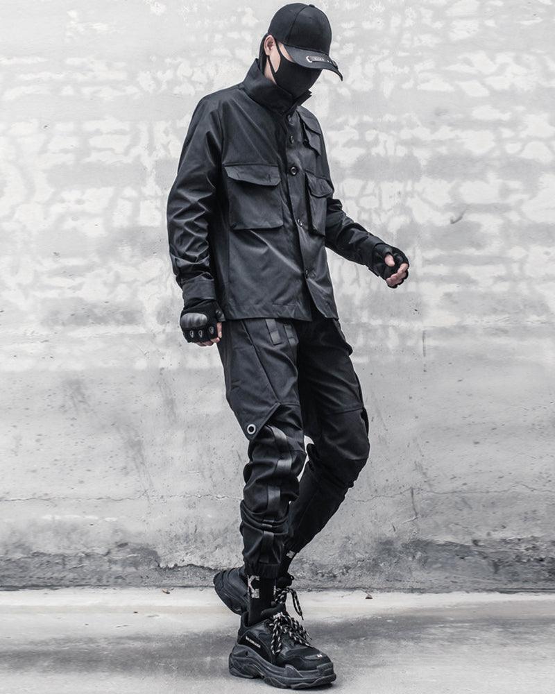 Samurai Functional Patchwork Black Cargo Pants – Techwear Official