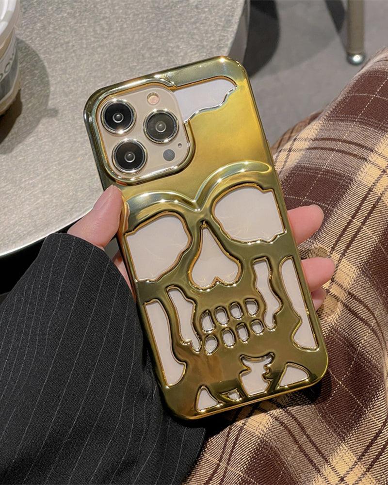 Skull Cutout Punk Phone Case – Techwear Official