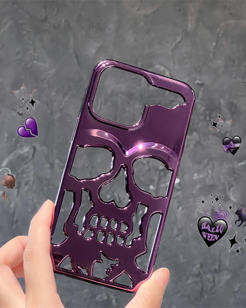Skull Cutout Punk Phone Case – Techwear Official