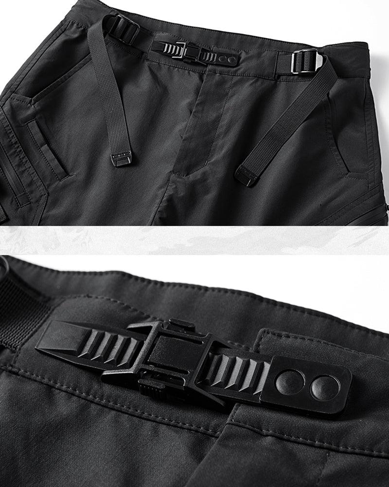 Techwear Airborne Multi-Pocket Black Cargo Pants – Techwear Official