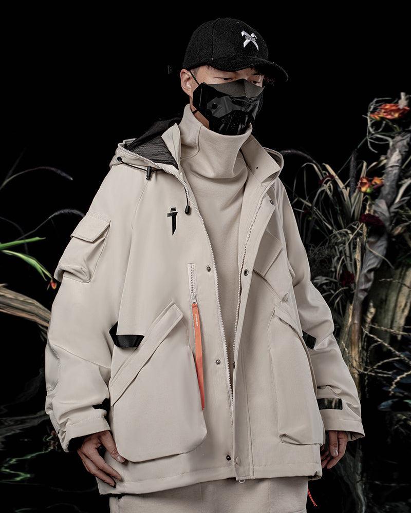 Futuristic Cyberpunk Unisex Hooded Jacket – Techwear Official