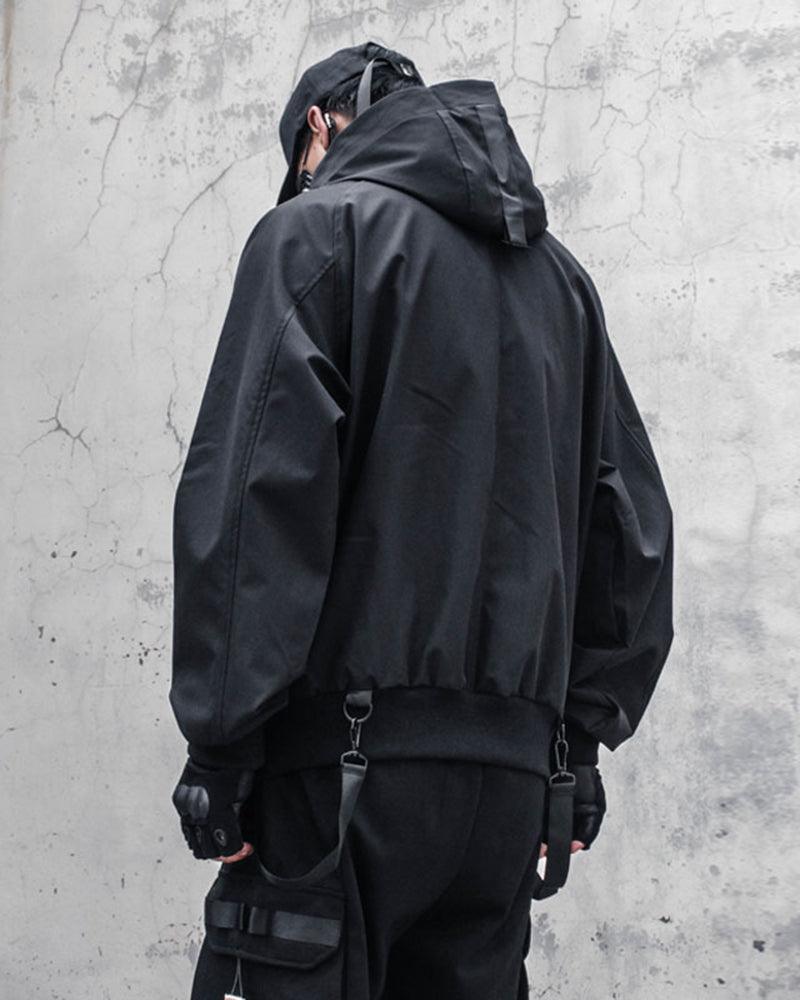 Techwear Outfits Ribbon Hooded Jacket – Techwear Official