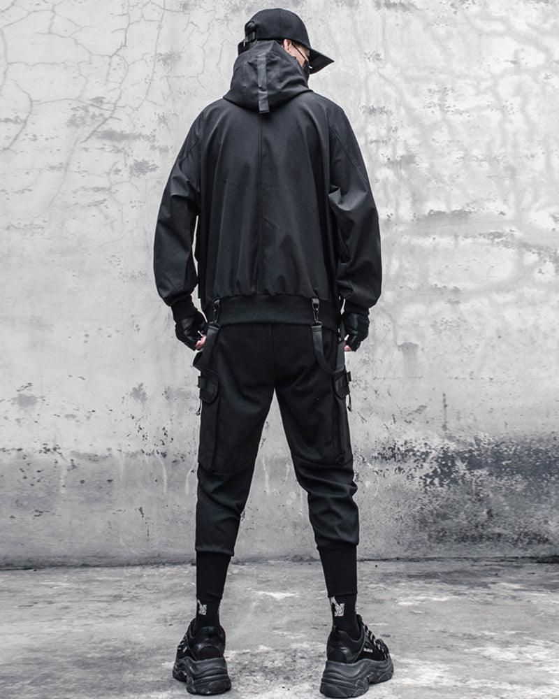 Techwear Outfits Ribbon Hooded Jacket – Techwear Official